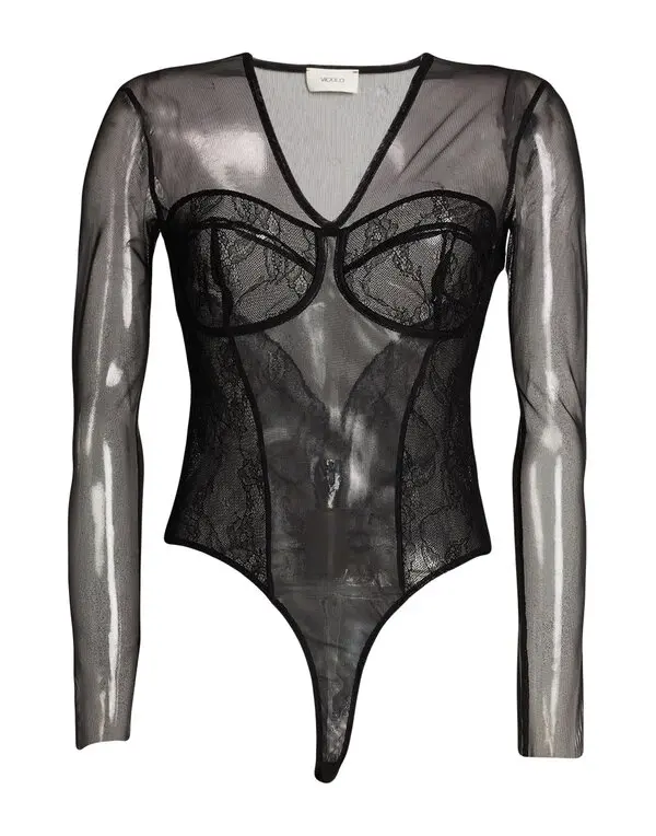 VICOLO Bodysuit Size Polyester, Elastane