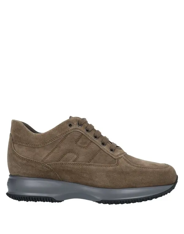Hogan Sneakers Khaki Size Soft Leather