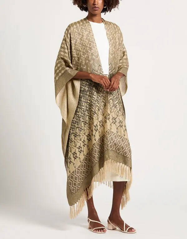 Brunello Cucinelli Cape Size Mohair Wool, Polyamide, Wool