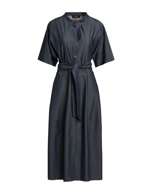 MOORER Midi Dress Size Cotton, Polyester, Elastane