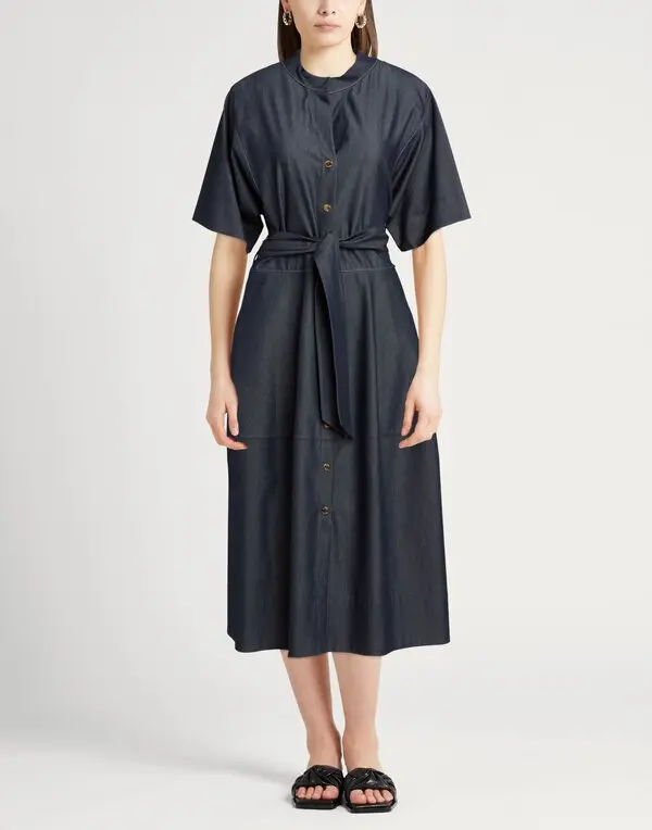 MOORER Midi Dress Size Cotton, Polyester, Elastane
