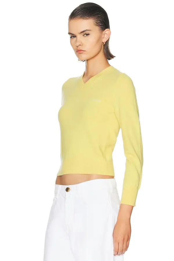 Miu Miu Wool Washed Sweater - Crema