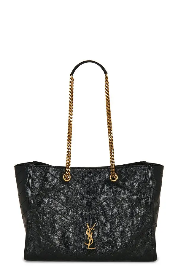 Saint Laurent East West Niki Shopping Bag - Black