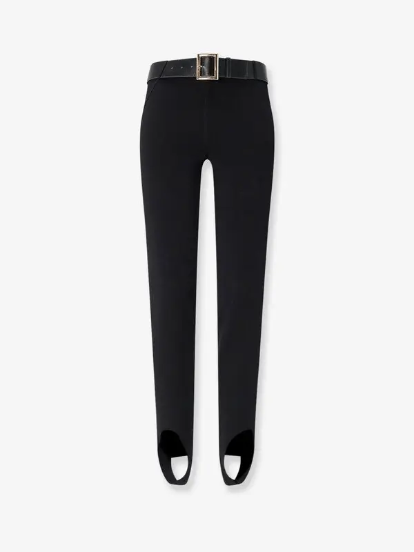 SELF-PORTRAIT Stretch Viscose Blend Leggings - Black