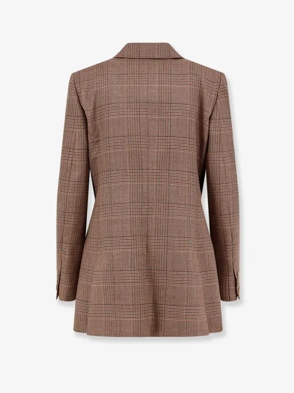 Max Mara Mxmastrale Wool Blazer With Prince Of Wales Pattern