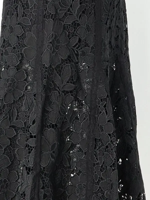 SELF-PORTRAIT Lace Midi Skirt