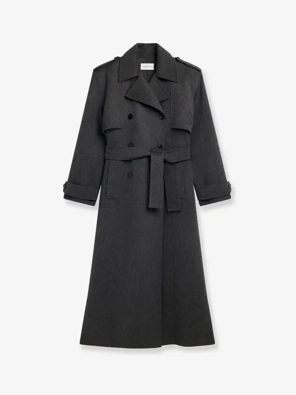 THE FRANKIE SHOP Nikola Wool And Cashmere Blend Coat - Grey