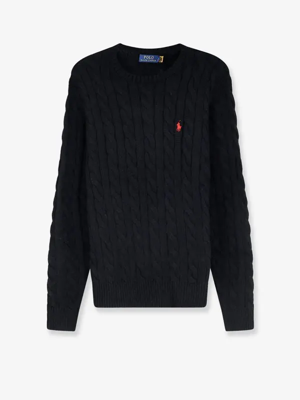 Polo Ralph Lauren Cotton Sweater With Braided Knit