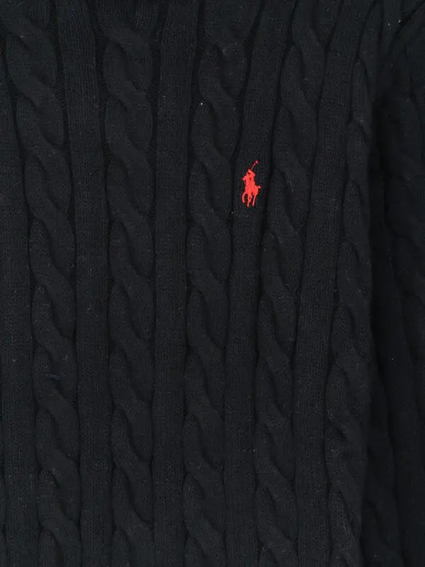 Polo Ralph Lauren Cotton Sweater With Braided Knit