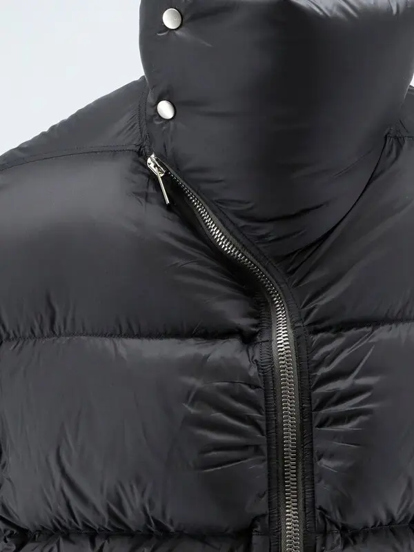 Rick Owens Turtle Nylon Down Jacket - Black