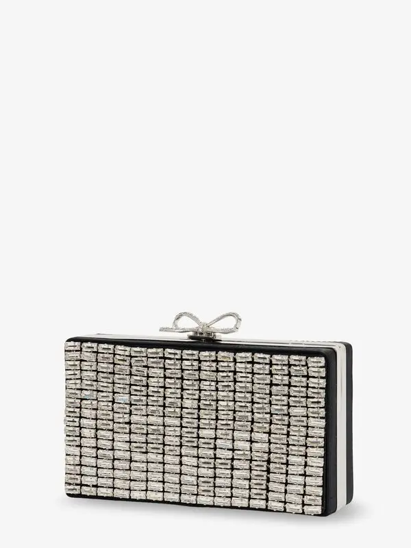 SELF-PORTRAIT Clutch Bag With Crystals