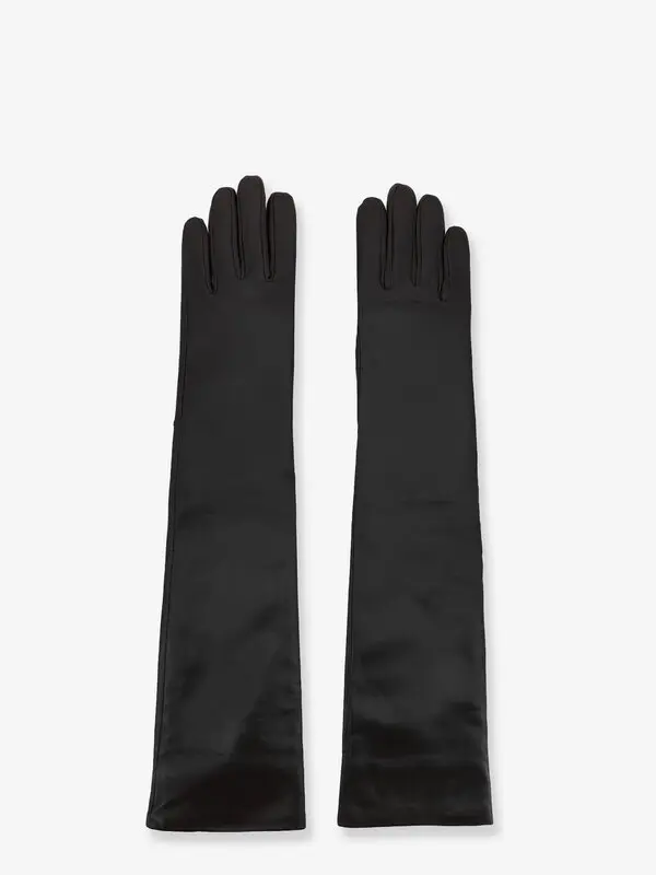 THE FRANKIE SHOP Veneto Leather Gloves - Nero