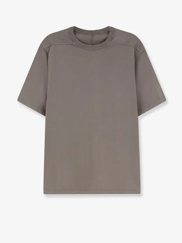 Rick Owens Brad T Cotton Tshirt - Grey