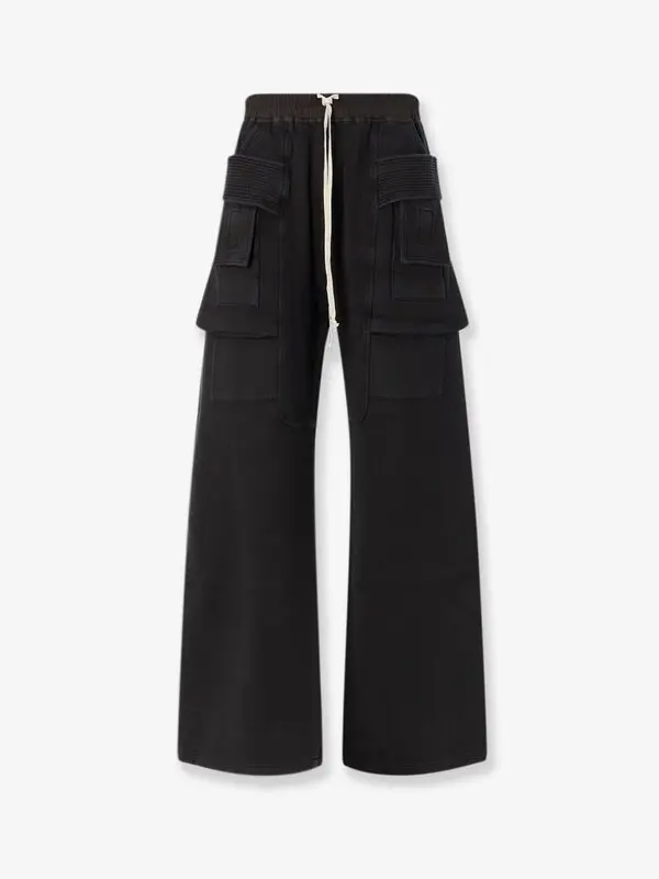 Rick Owens Cotton Cargo Trousers