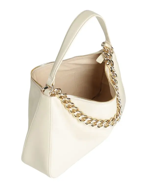 TWINSET Cow Leather Handbag - Beige