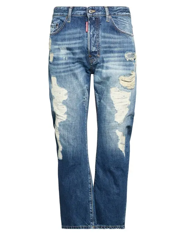 Dsquared2 Jeans Size Cotton, Cow Leather