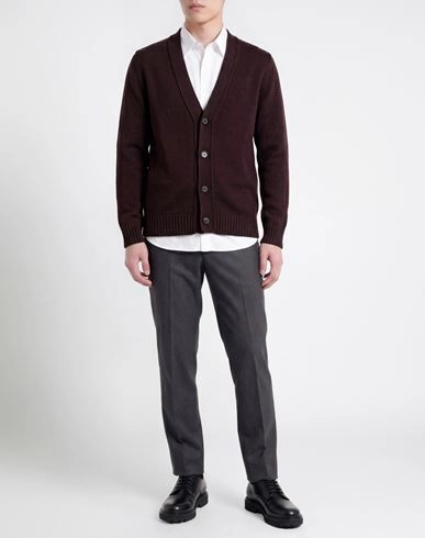 Alpha Studio Cardigan Midnight Size Merino Wool - Brown