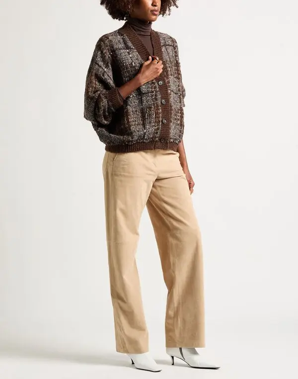 Brunello Cucinelli Sequined Tweed Cardigan