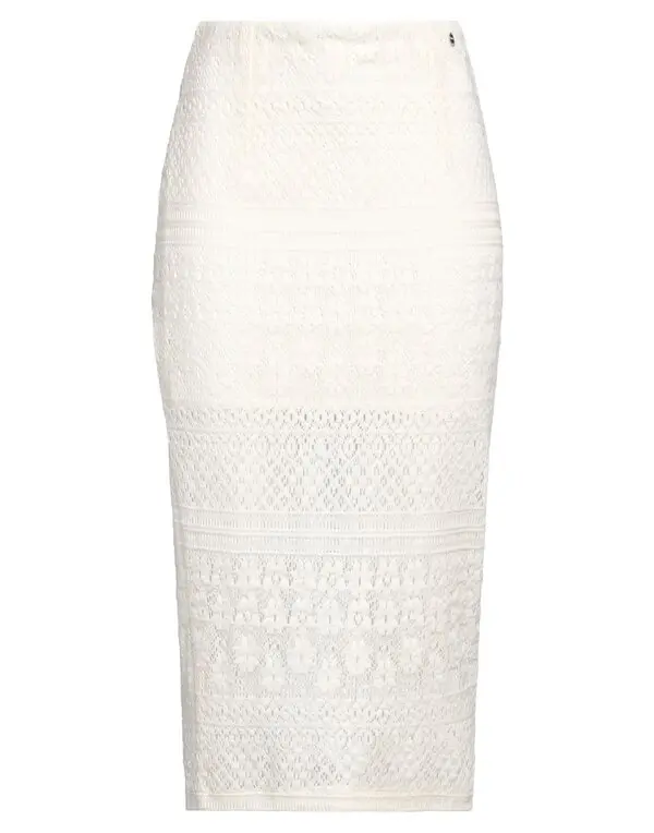 Liu Jo Midi Skirt Size Cotton, Polyamide, Elastane