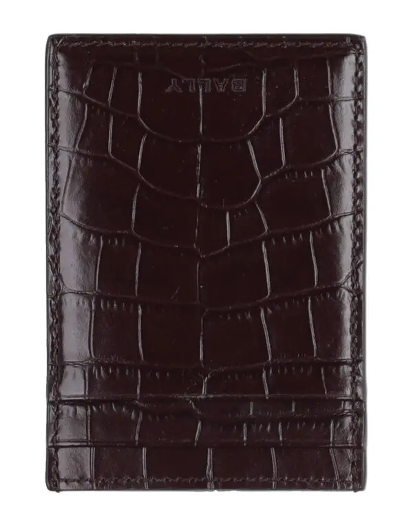 Bally Cardholder Burgundy Leather