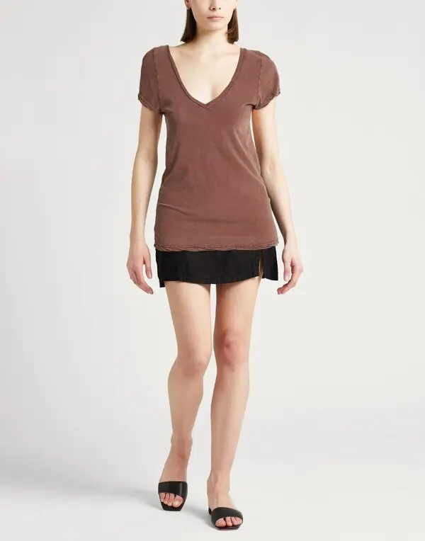 Crossley T-shirt Size Cotton - Brown