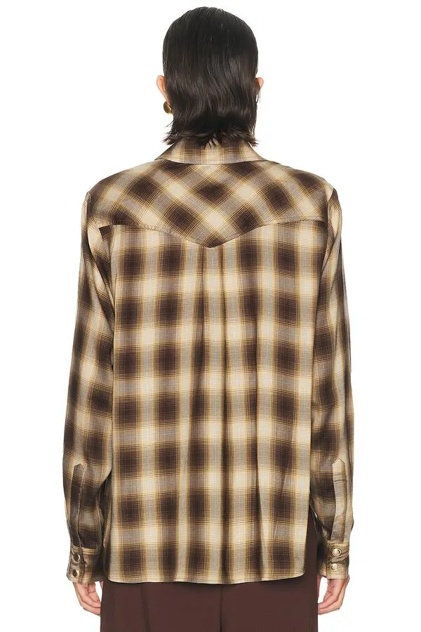 Ronny Kobo Tatie Shirt In Brown