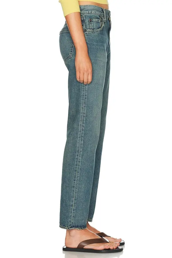 Moussy Vintage Lafayette Straight Leg Jeans In Blue