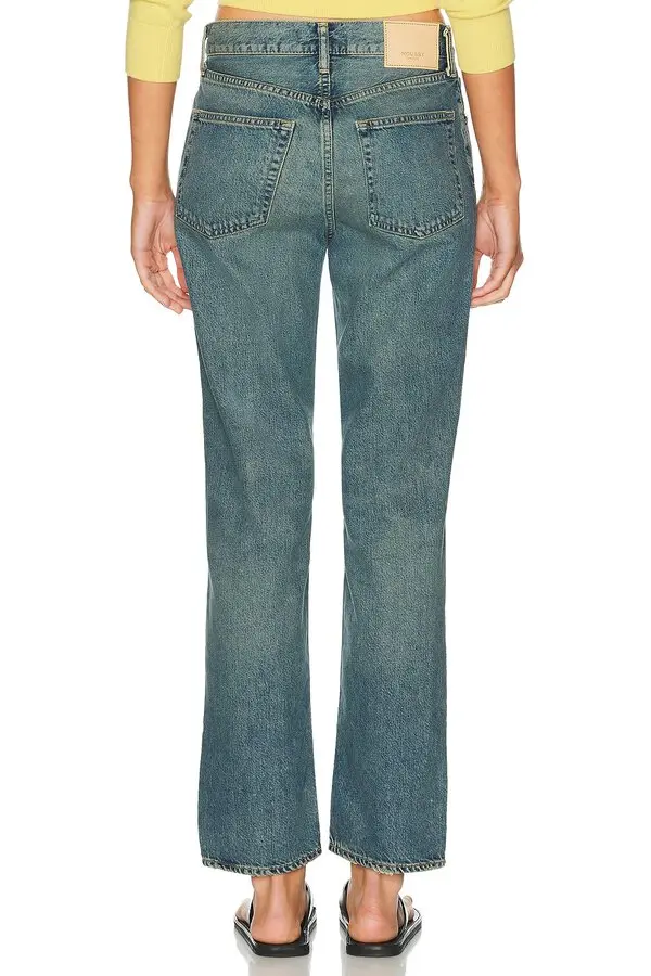 Moussy Vintage Lafayette Straight Leg Jeans In Blue