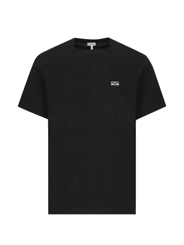 Loewe Anagram Cotton T-shirt - Black