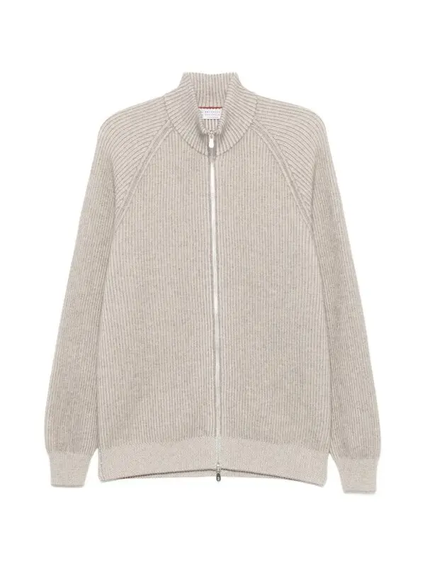 Brunello Cucinelli Cashmere Cardigan - Grey