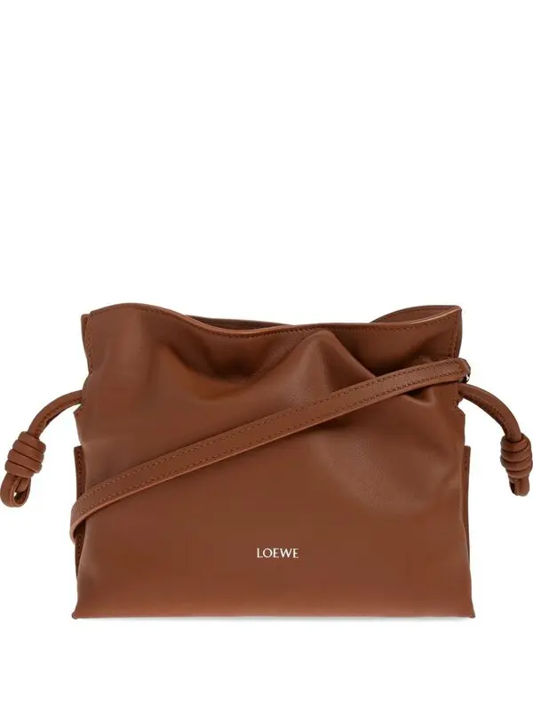 Loewe Flamenco Mini Leather Clutch - Brown