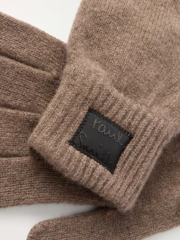 Paul Smith Cashmere And Merino Wool-blend Gloves