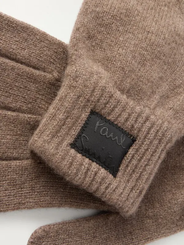 Paul Smith Cashmere And Merino Wool Blend Gloves