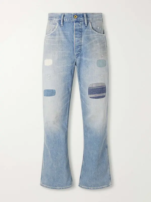 Ralph Lauren Straight-leg Distressed Jeans - Blue