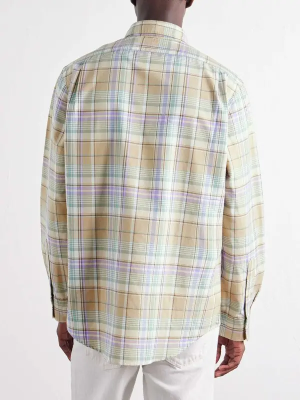 Polo Ralph Lauren Logo-embroidered Checked Cotton-oxford Shirt