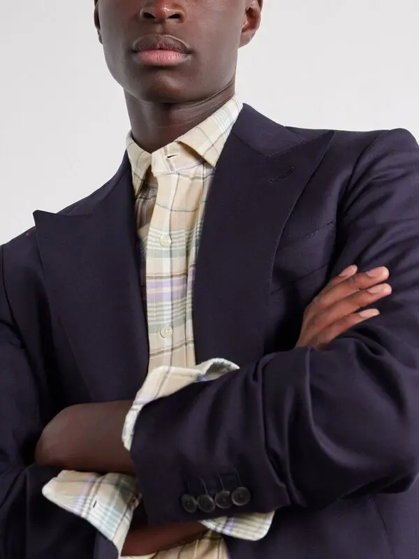 Polo Ralph Lauren Logo-embroidered Checked Cotton-oxford Shirt - Neutrals
