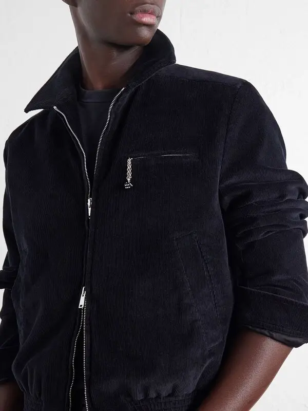 SECOND / LAYER Loco Dice Cotton-corduroy Blouson Jacket