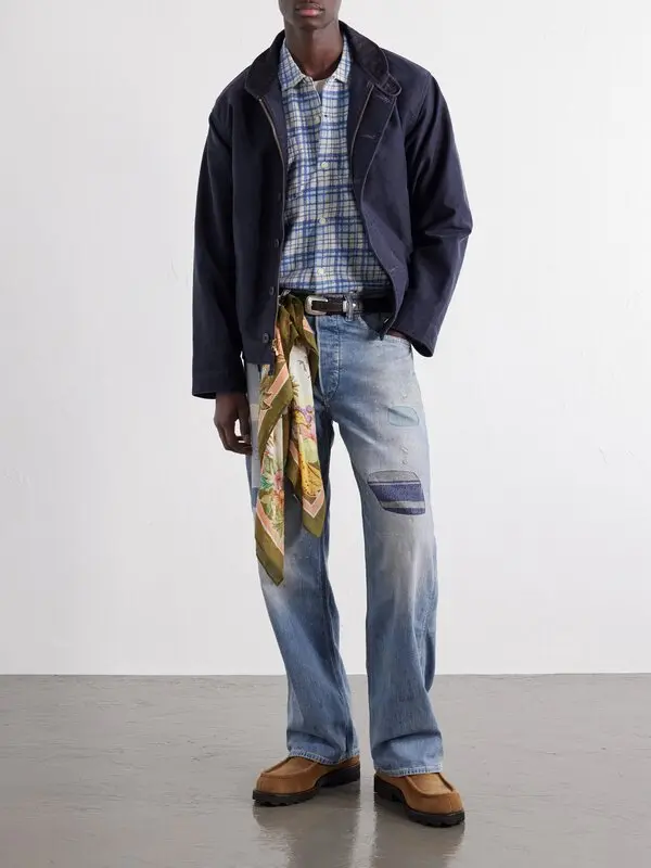 Ralph Lauren Checked Cotton And Linen-blend Shirt