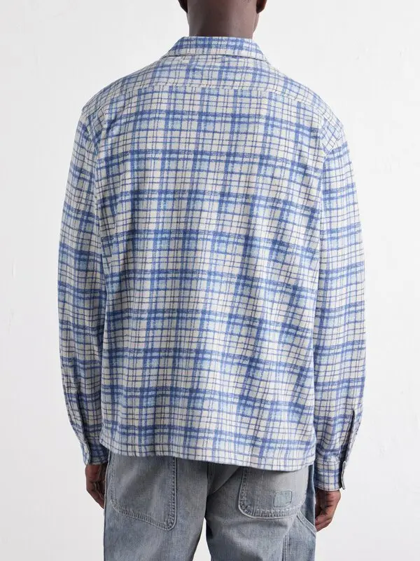 Ralph Lauren Checked Cotton And Linen-blend Shirt