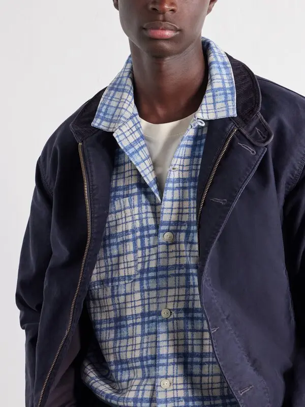 Ralph Lauren Checked Cotton And Linen-blend Shirt