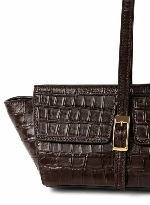 ELLEME Le Bateau Croco Embossed Leather
