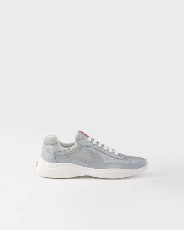 Prada America's Cup Sneakers Patent Leather And Technical Fabric