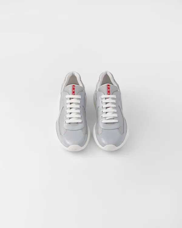 Prada America's Cup Sneakers Patent Leather And Technical Fabric