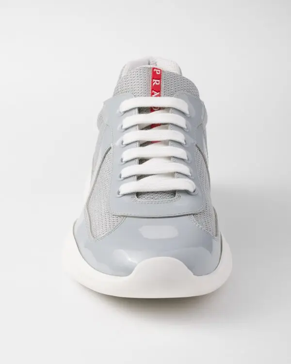 Prada America's Cup Sneakers Patent Leather And Technical Fabric