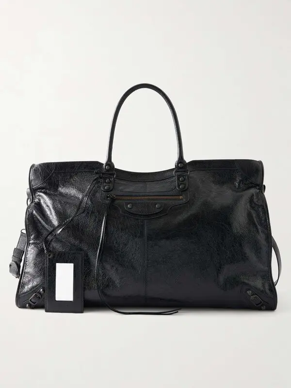 Balenciaga Le City Travel Textured-leather Tote Bag
