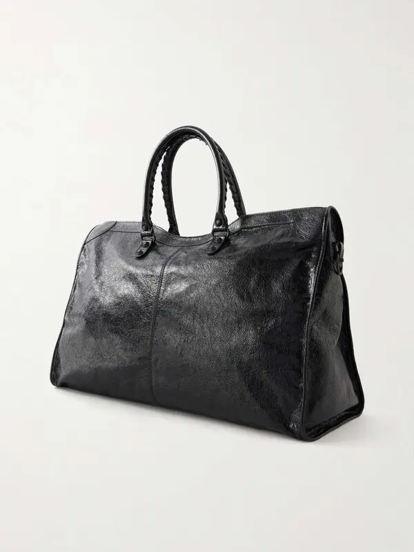 Balenciaga Le City Travel Textured-leather Tote Bag