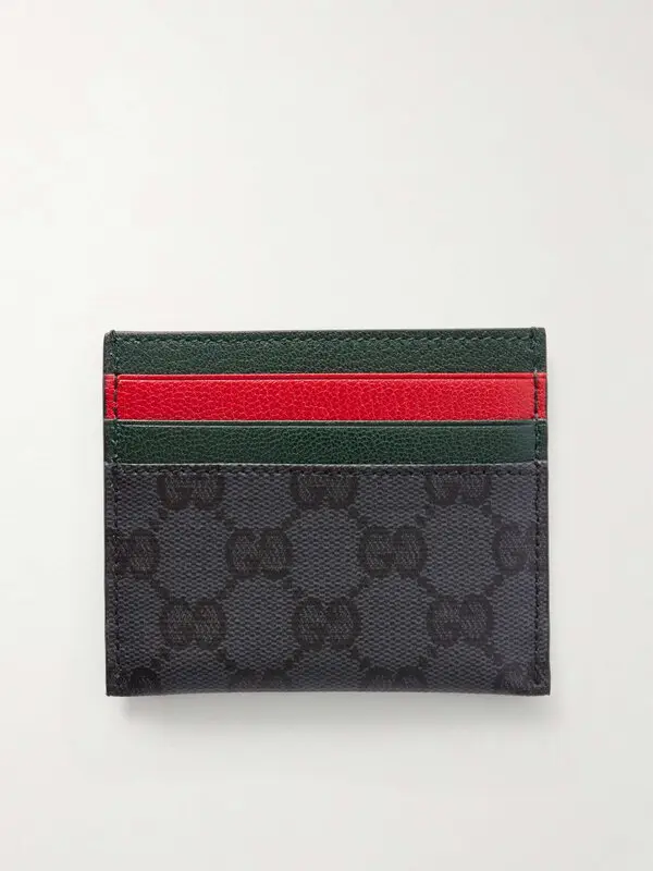 Gucci Gg-printed Coated Canvas Cardholder