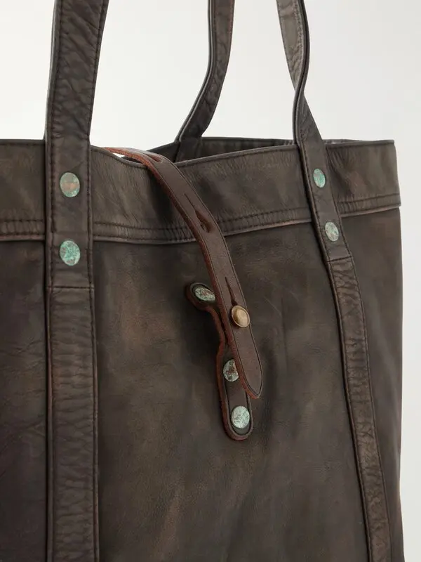 Ralph Lauren Carter Leather Tote Bag