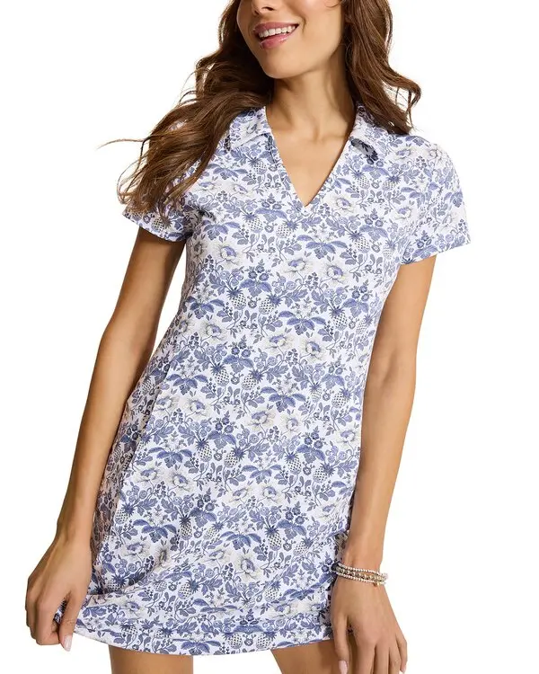 Tommy Bahama Aubrey Tropical Reflections Short Sleeve Shift Dress