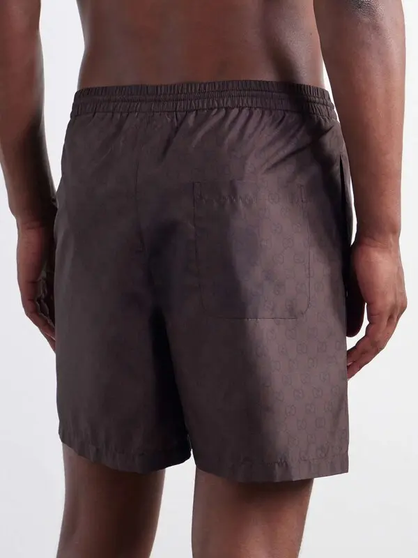 Gucci Straight-leg Gg Supreme Shell Swim Shorts